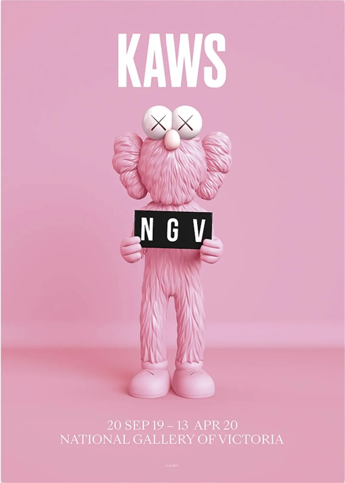 Kaws, NGV BFF Poster (Pink), 2020 – Smolensky Gallery