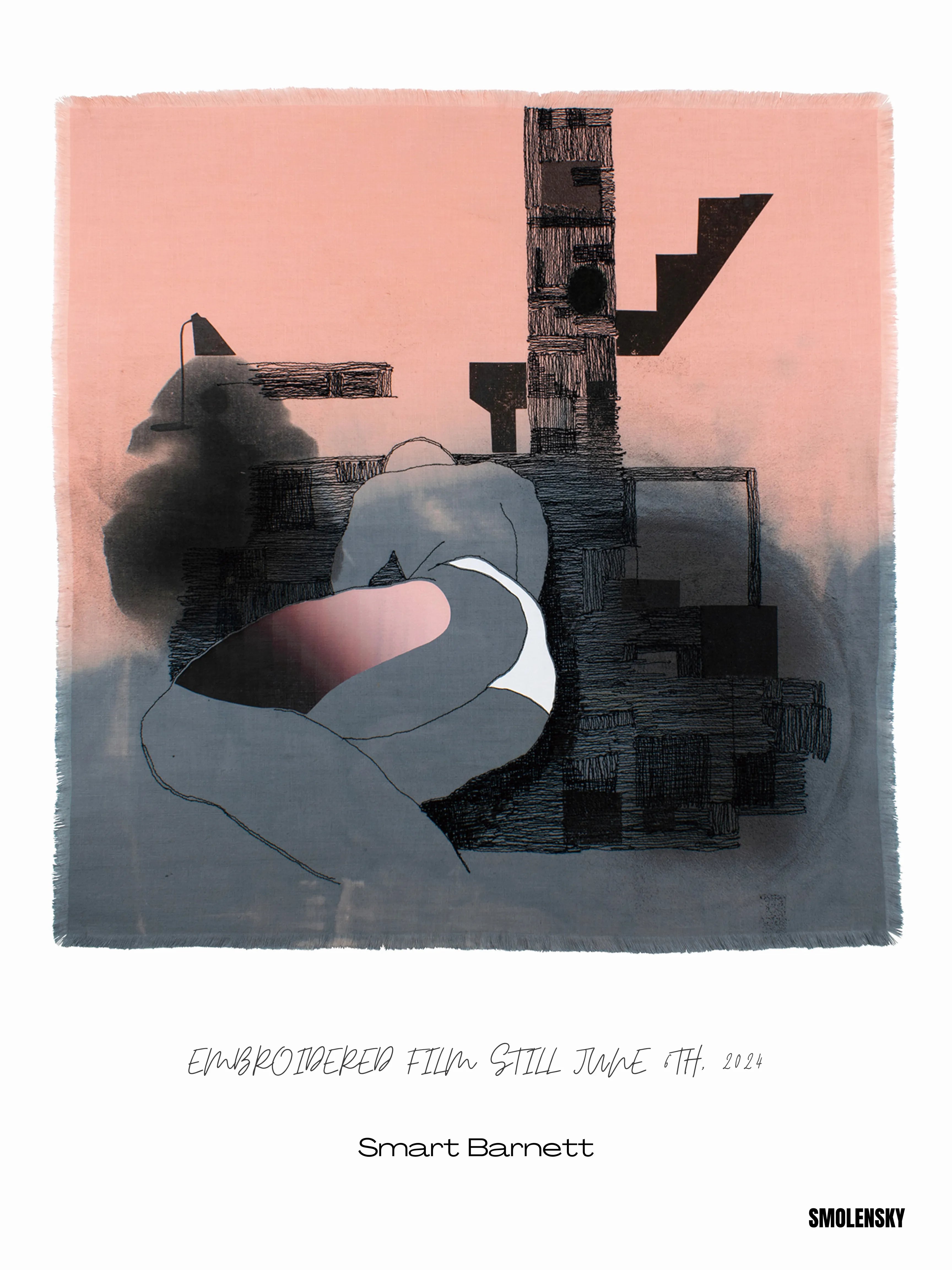 Embroidered film still June 6th Poster – Smolensky Gallery