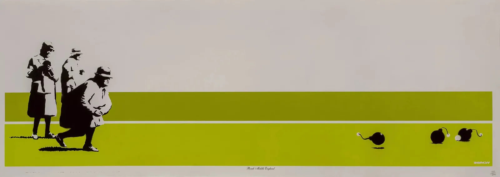 Banksy Bomb Middle England Unsigned print for sale – Smolensky Gallery