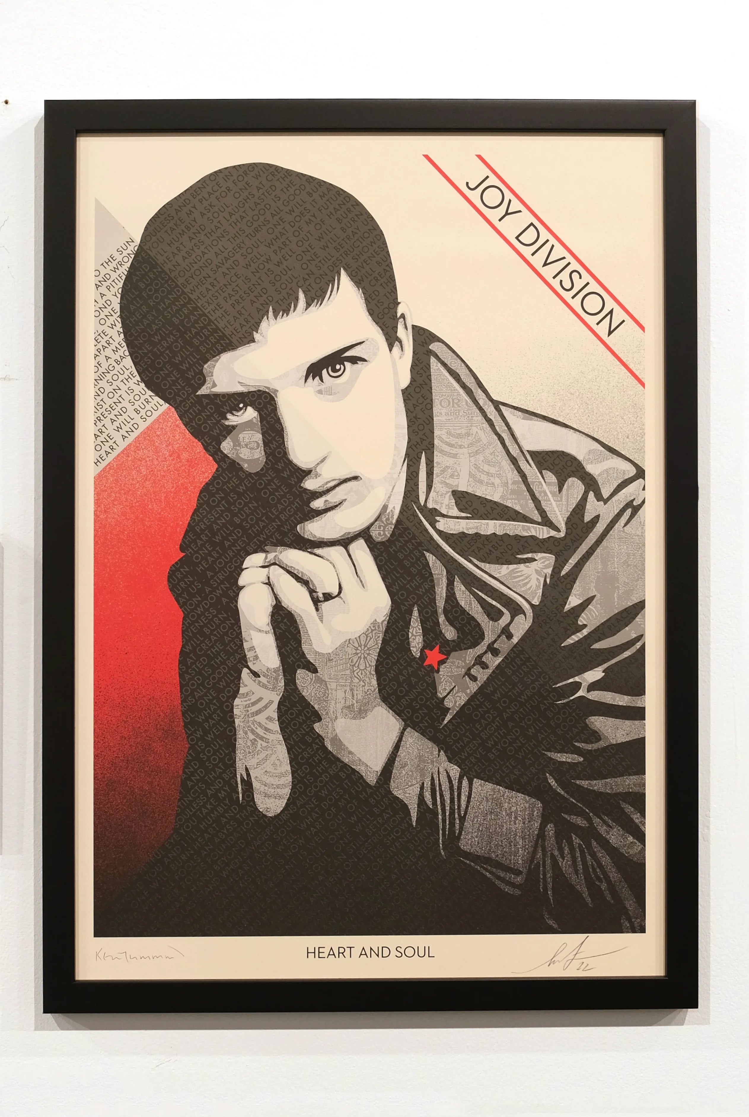 Kevin Cummins x Shepard Fairey, Ian Curtis Heart & Soul – Smolensky Gallery