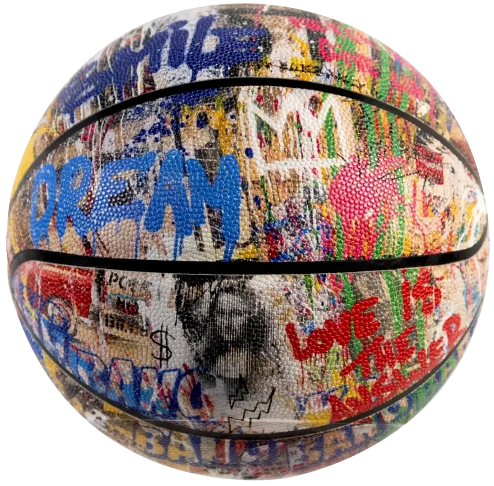 Mr. Brainwash, Basketball Collage, 2023 – Smolensky Gallery