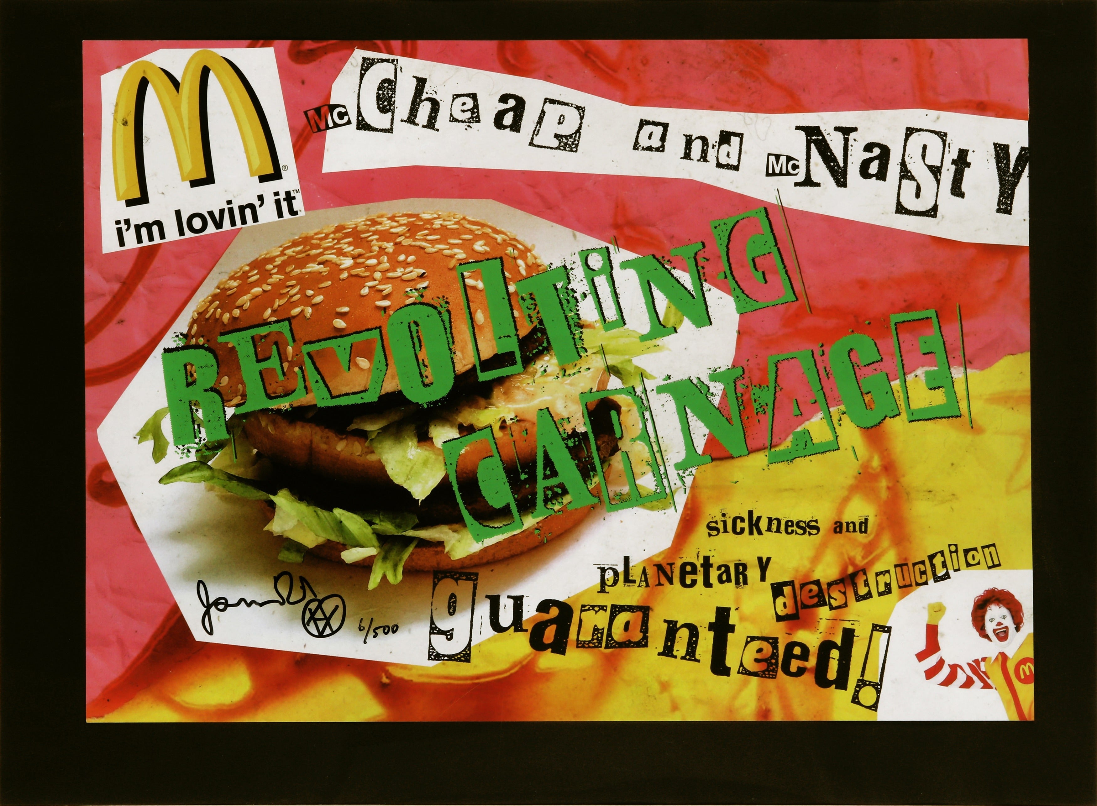 Jamie Reid, Jamie Reid v. McDonalds, 2019 | Jamie Reid Art For Sale ...